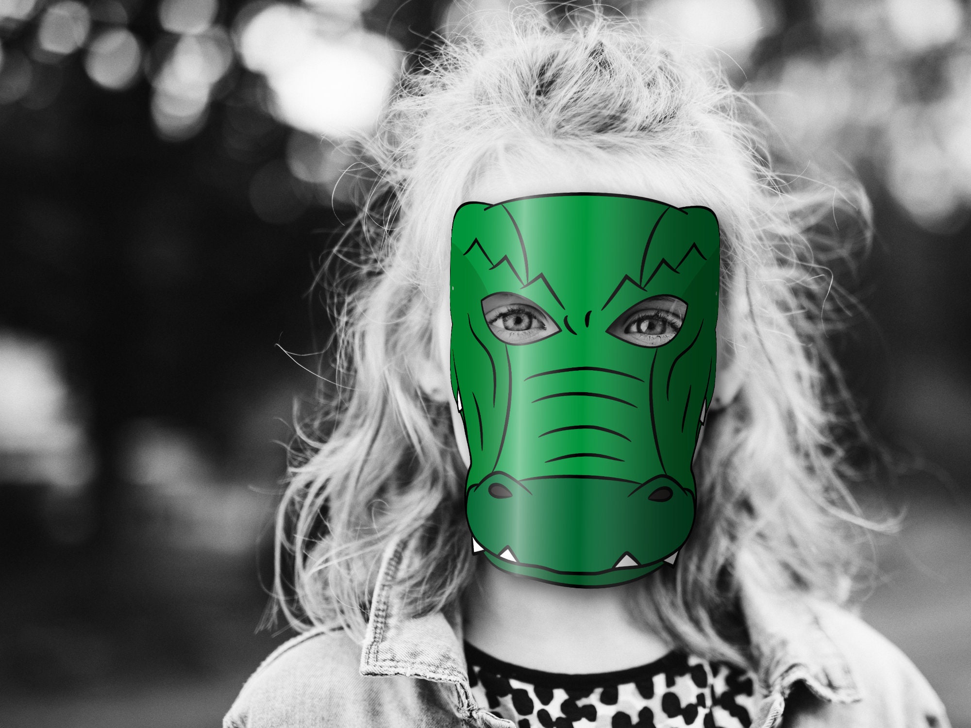 Crocodile Mask Printable Paper DIY for Kids and Adults. PDF - Etsy Canada