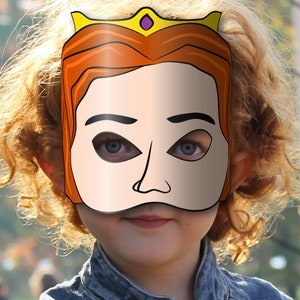 Prince Mask Printable, Paper DIY for Kids and Adults. PDF Template ...