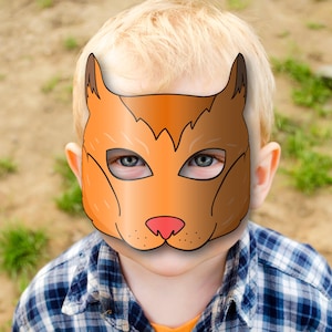 Hamster Mask Printable, Paper DIY for Kids and Adults. PDF Template ...