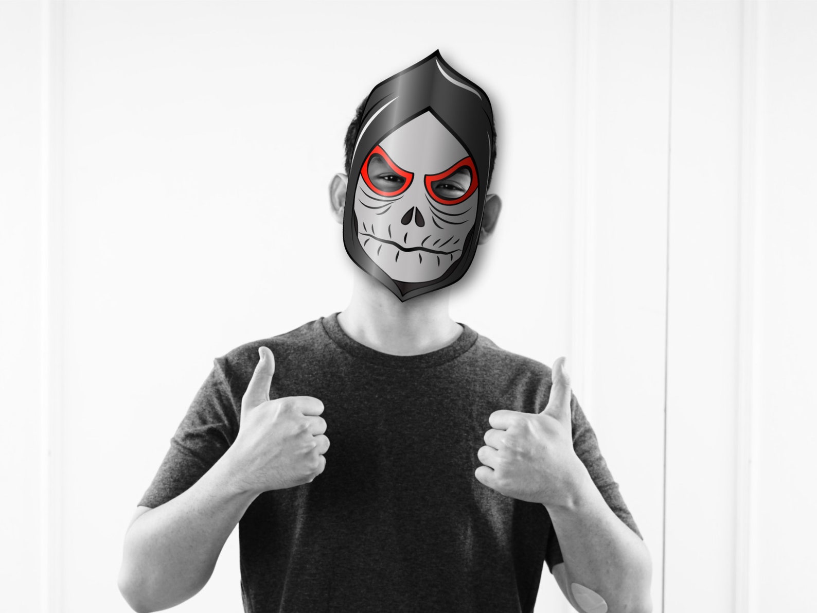 Grim Reaper death Mask Printable Paper DIY for Kids and - Etsy