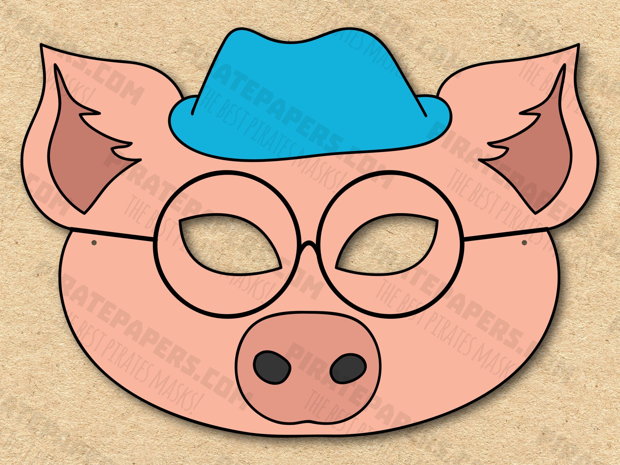 Three Little Pigs Mask Template