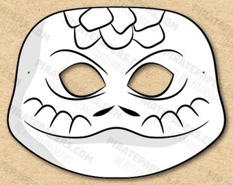 Snake Printable Mask DIY Costume Halloween Reptile Brown - Etsy