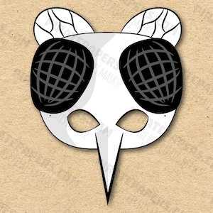 Bugs and Insects Masks Printable Coloring, Butterfly, Ant, Bee ...