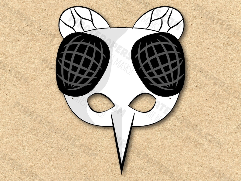 Bugs and Insects Masks Printable Coloring, Butterfly, Ant, Bee ...