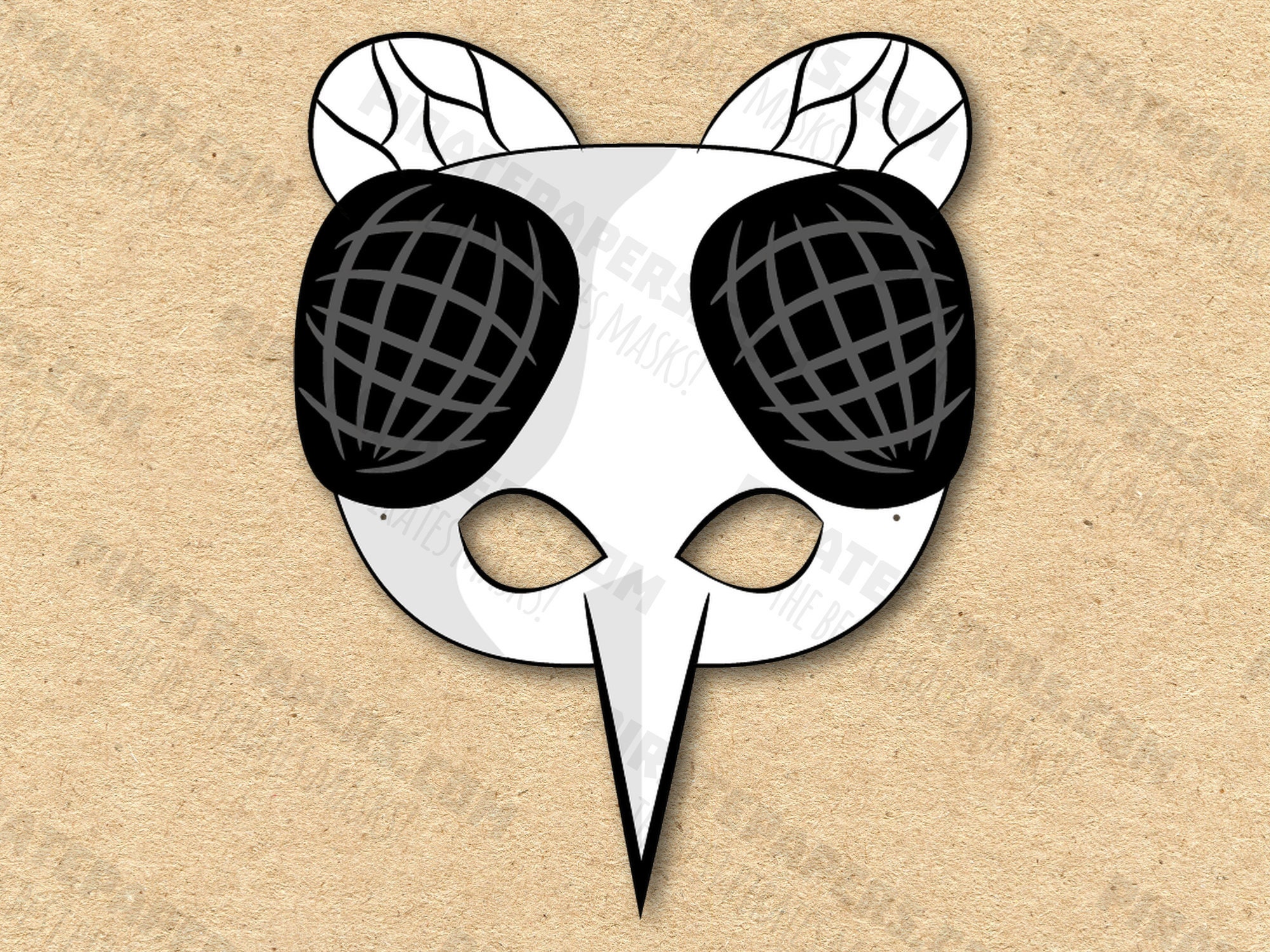 Bugs and Insects Masks Printable Coloring, Butterfly, Ant, Bee ...