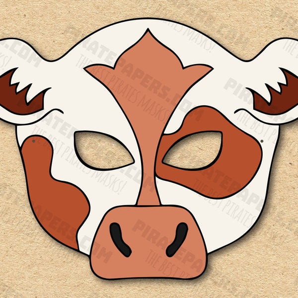 Cow Mask - Etsy