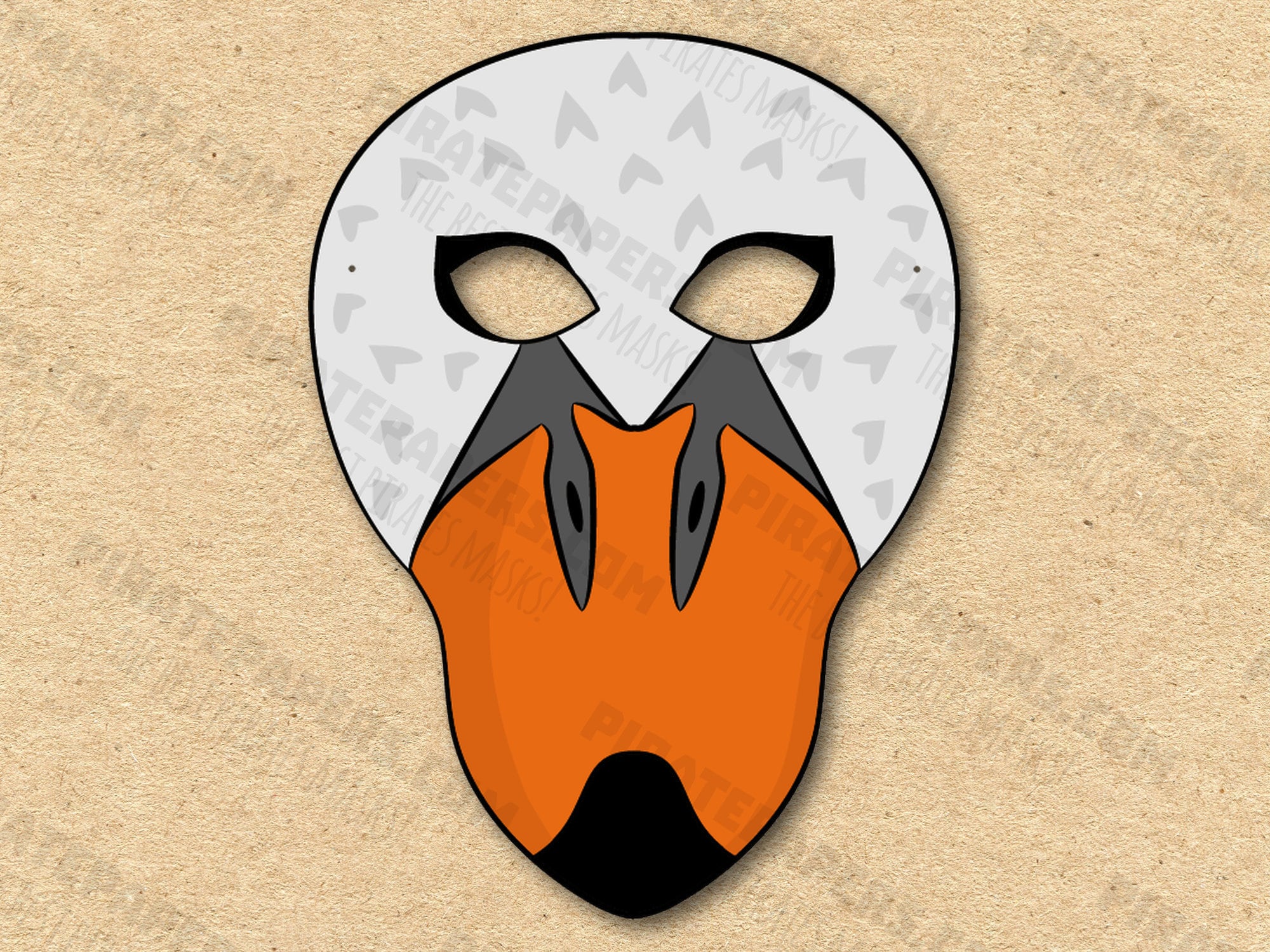 Swan Mask Printable, Paper DIY for Kids and Adults. PDF Template ...