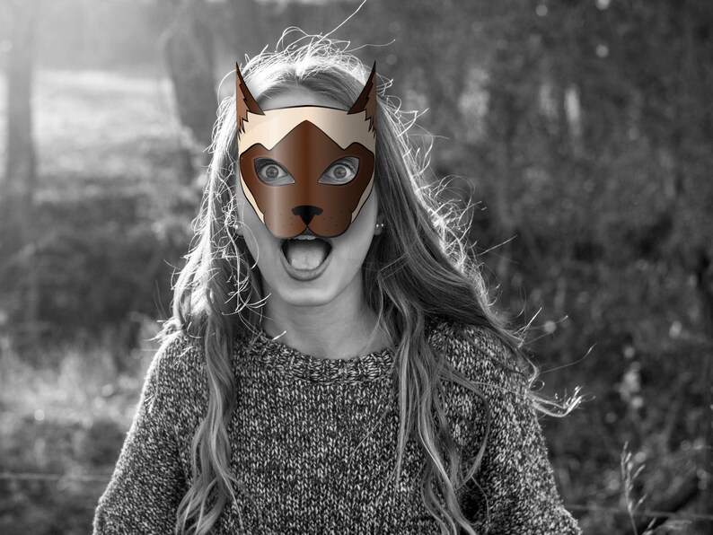 Cat Siamese Mask Printable Breed Paper DIY for Kids and - Etsy