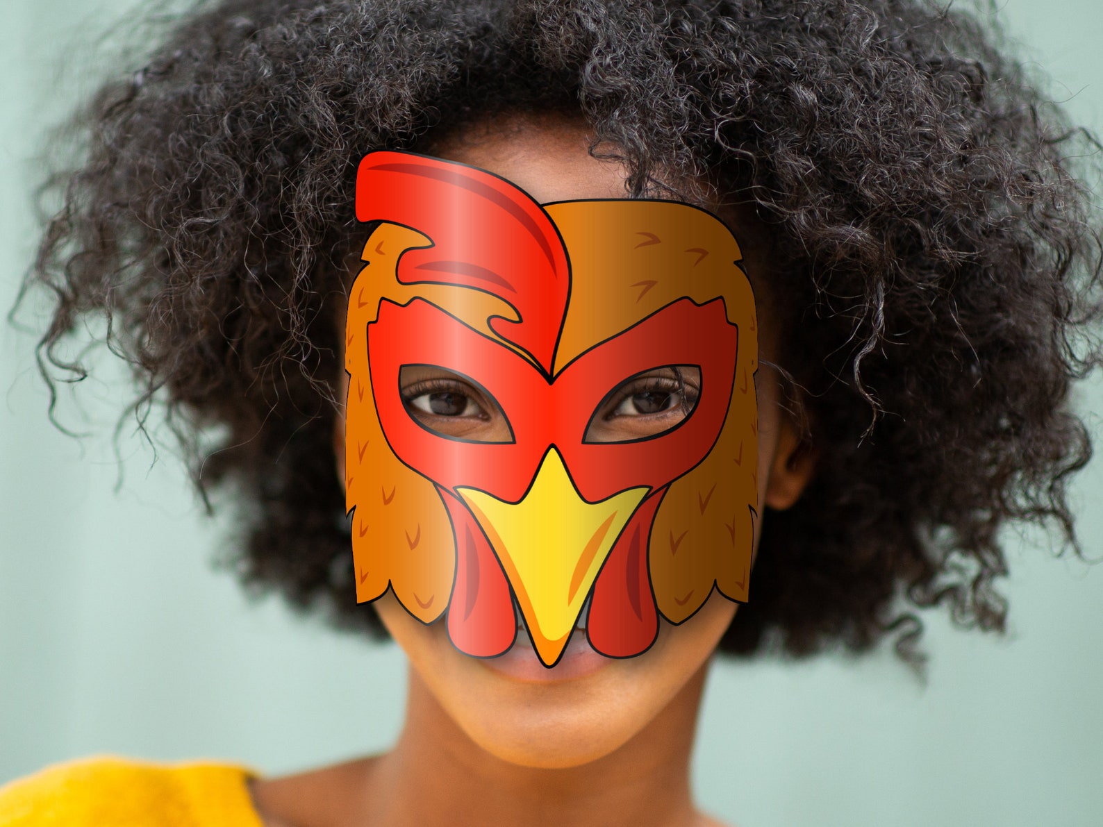 Rooster Mask Printable, Сoock, Сhicken, Paper DIY for Kids and Adults ...