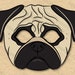 Pug Mask Printable, Paper DIY for Kids and Adults. PDF Template ...