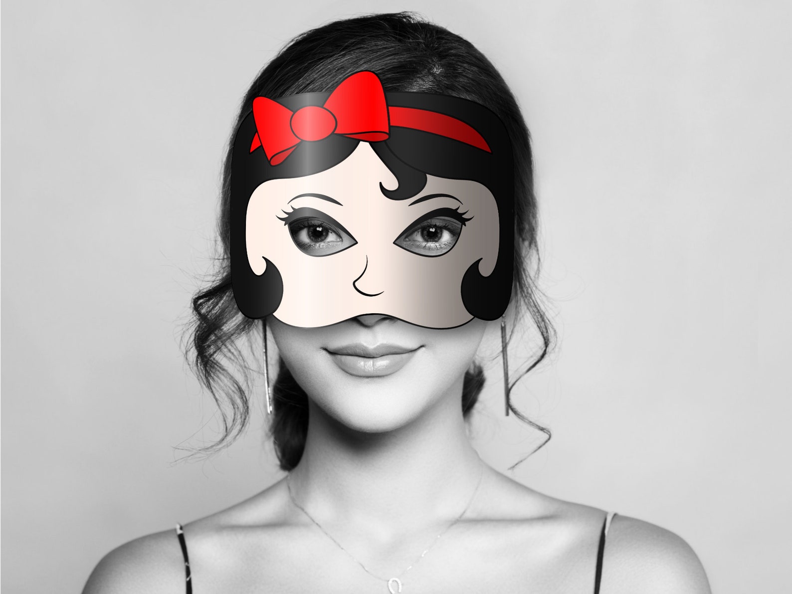Snow White Mask Printable Paper DIY for Kids and Adults. PDF - Etsy