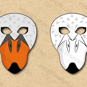 Swan Masks Printable Color + Coloring, Paper DIY for Kids and Adults ...