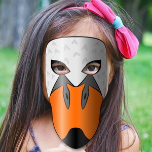 Swan Mask Printable, Paper DIY for Kids and Adults. PDF Template ...
