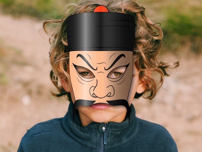 Pirate Cheung Po Tsai Mask Printable, Paper DIY for Kids and Adults ...