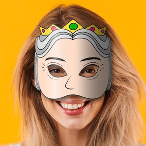 Fairy Tale Masks Printable, Cinderella, Prince, King, Queen Mother ...