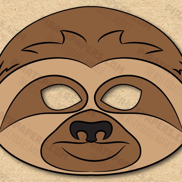 Sloth Mask - Etsy