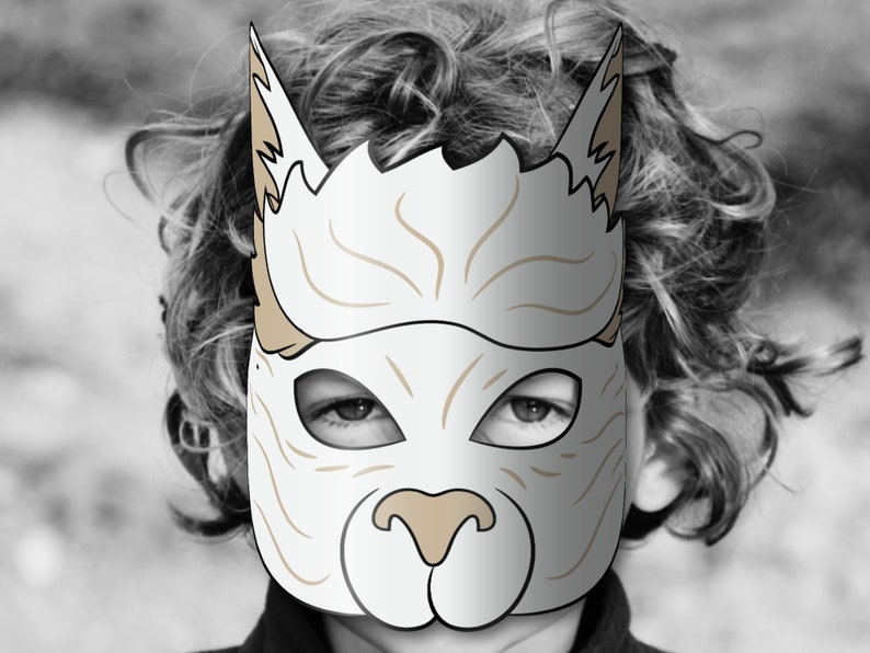 Alpaca Mask Printable Paper DIY for Kids and Adults. PDF - Etsy