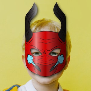 Minotaur Mask Printable, Paper DIY for Kids and Adults. PDF Template ...