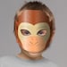 Monkey Mask Printable, Paper DIY for Kids and Adults. PDF Template ...
