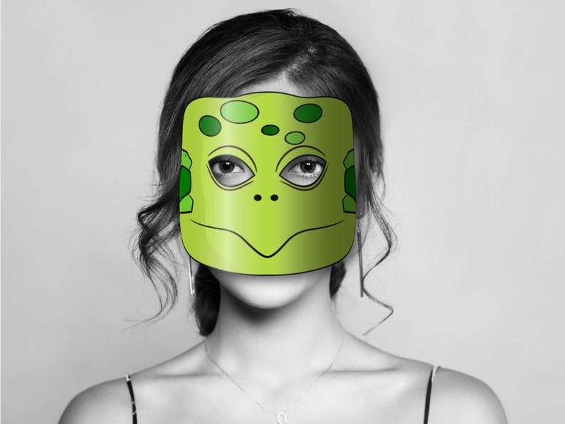 Turtle Mask Printable Paper DIY for Kids and Adults. PDF - Etsy Canada
