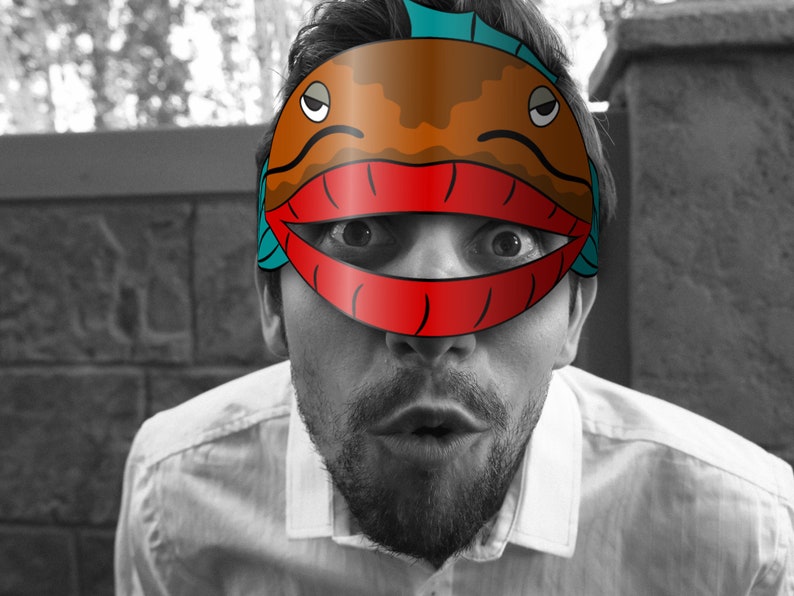 Catfish Masks Printable Color Coloring Paper DIY for Kids - Etsy