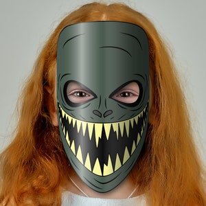 Creepy Mask Printable, Paper DIY for Kids and Adults. PDF Template ...