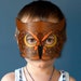 Owl Mask Printable, Paper DIY for Kids and Adults. PDF Template ...