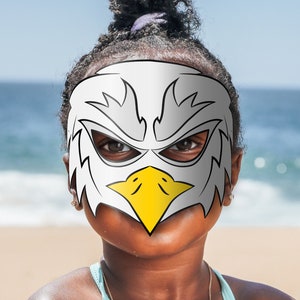 Eagle Masks Printable Color + Coloring, Paper DIY for Kids and Adults ...