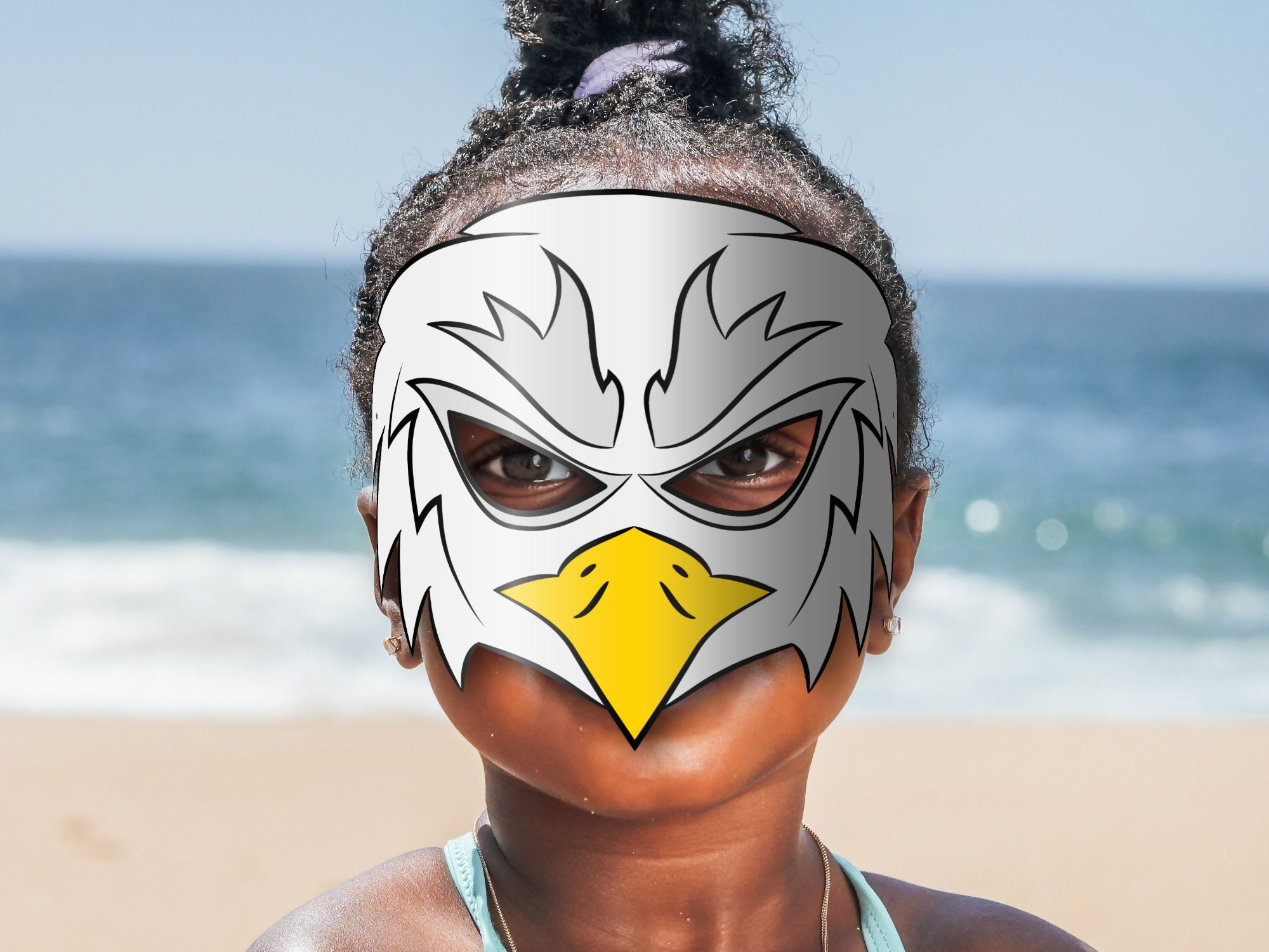 Eagle Mask Printable, Paper DIY for Kids and Adults. PDF Template ...