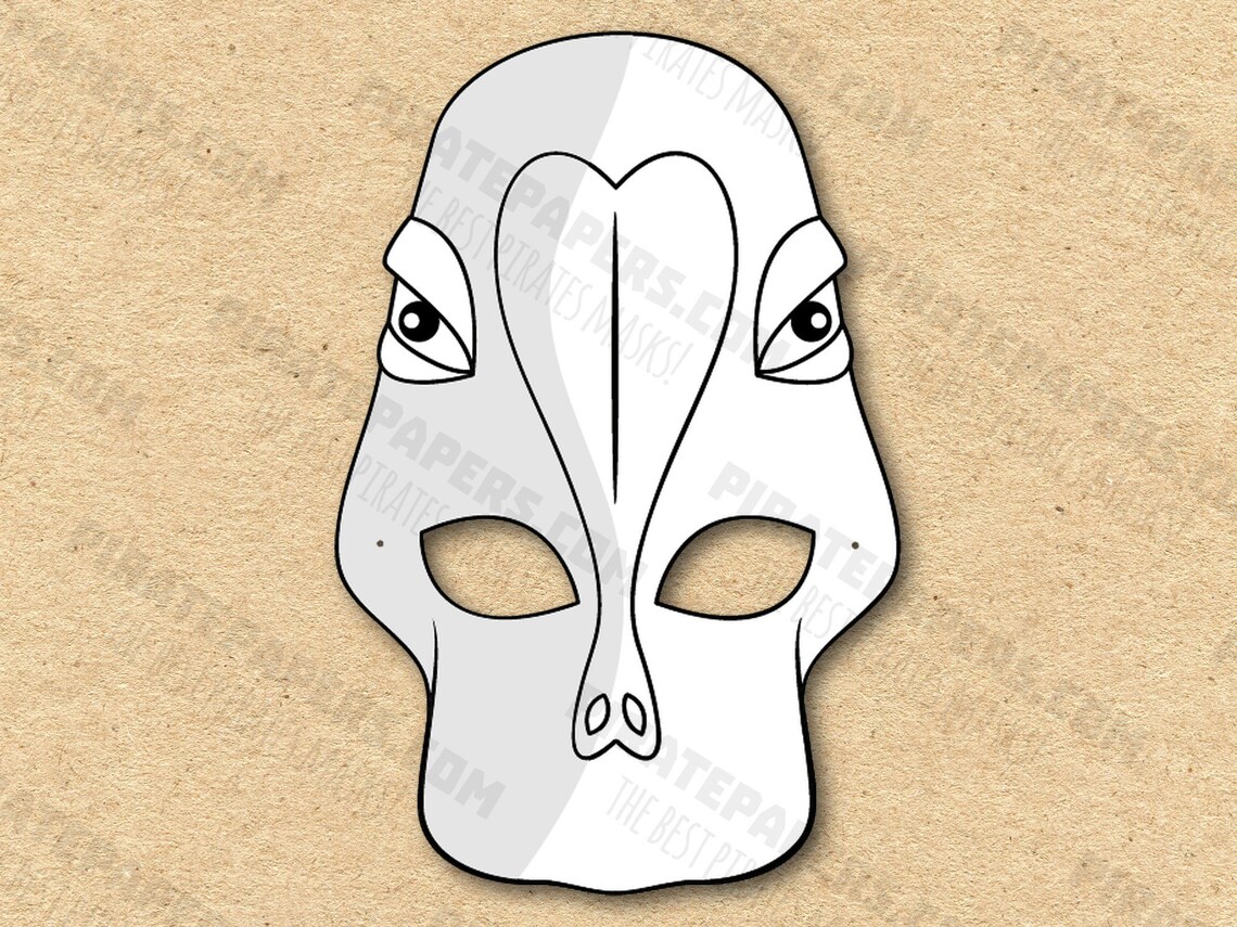 Dinosaurs 2 Masks Printable Coloring, Pteranodon, Amphicoelias ...