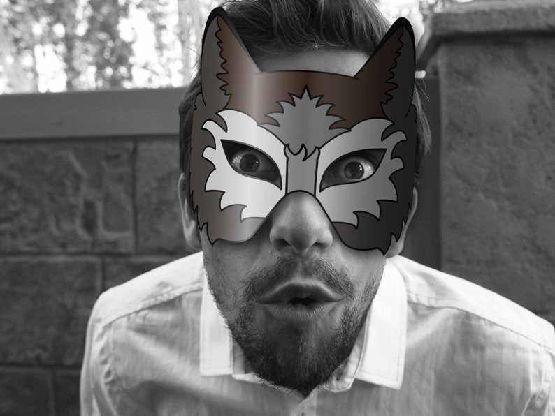 Wolf Mask Printable Paper DIY for Kids and Adults. PDF - Etsy