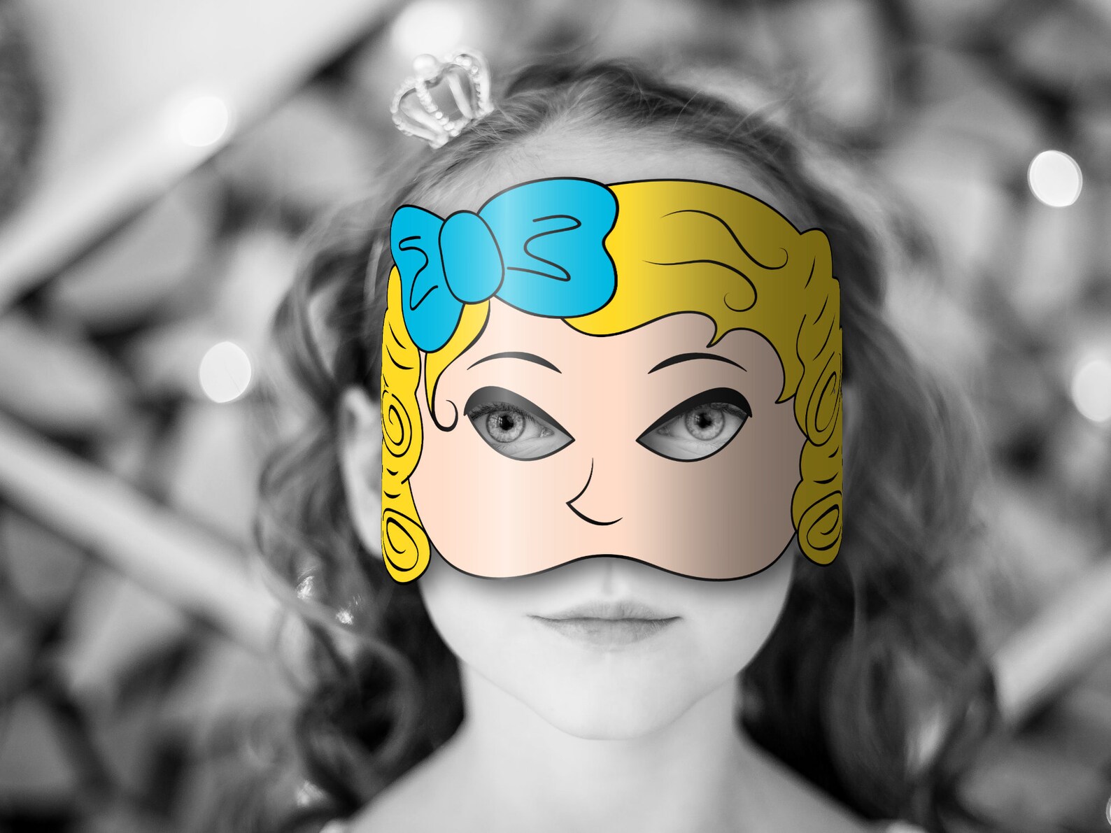 Goldilocks Masks Printable Color Coloring goldilocks and - Etsy