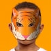 Tiger Mask Printable, Paper DIY for Kids and Adults. PDF Template ...