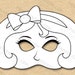 Snow White Masks Printable Color Coloring, Paper DIY for Kids and ...