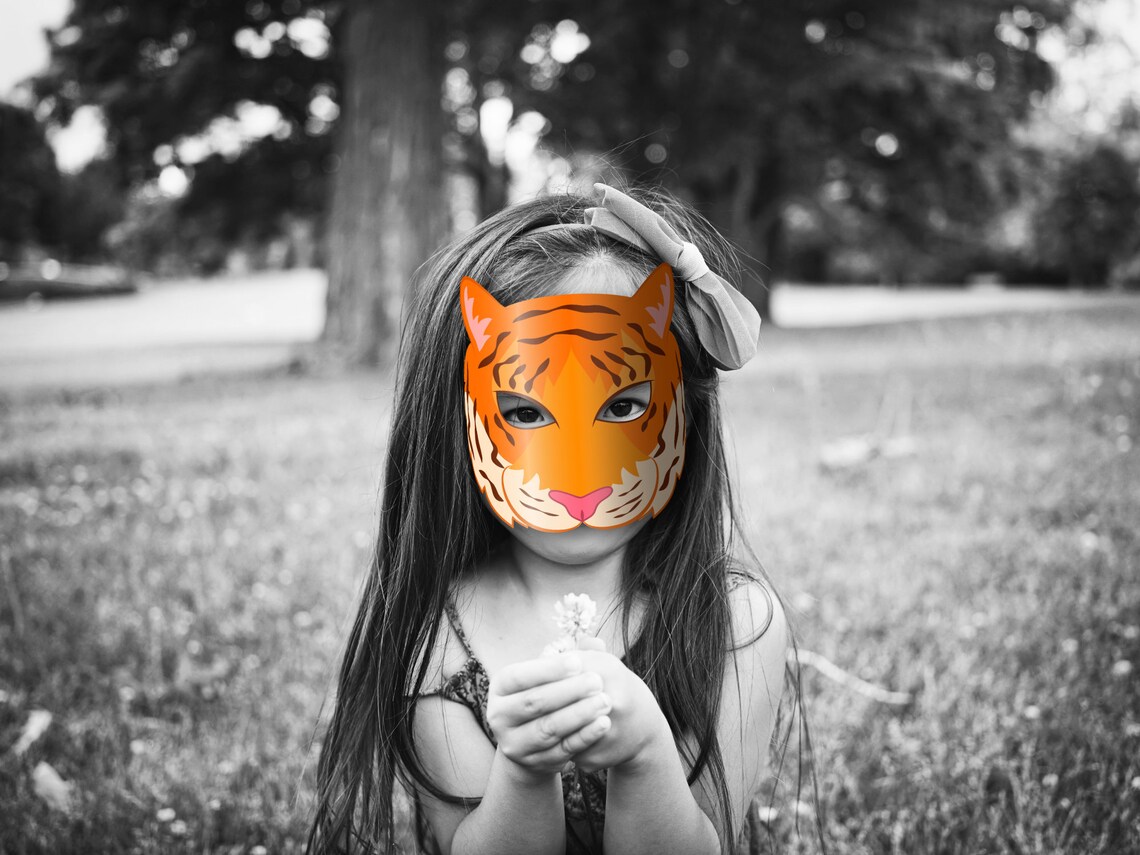 Tiger Mask Printable Paper DIY for Kids and Adults. PDF - Etsy