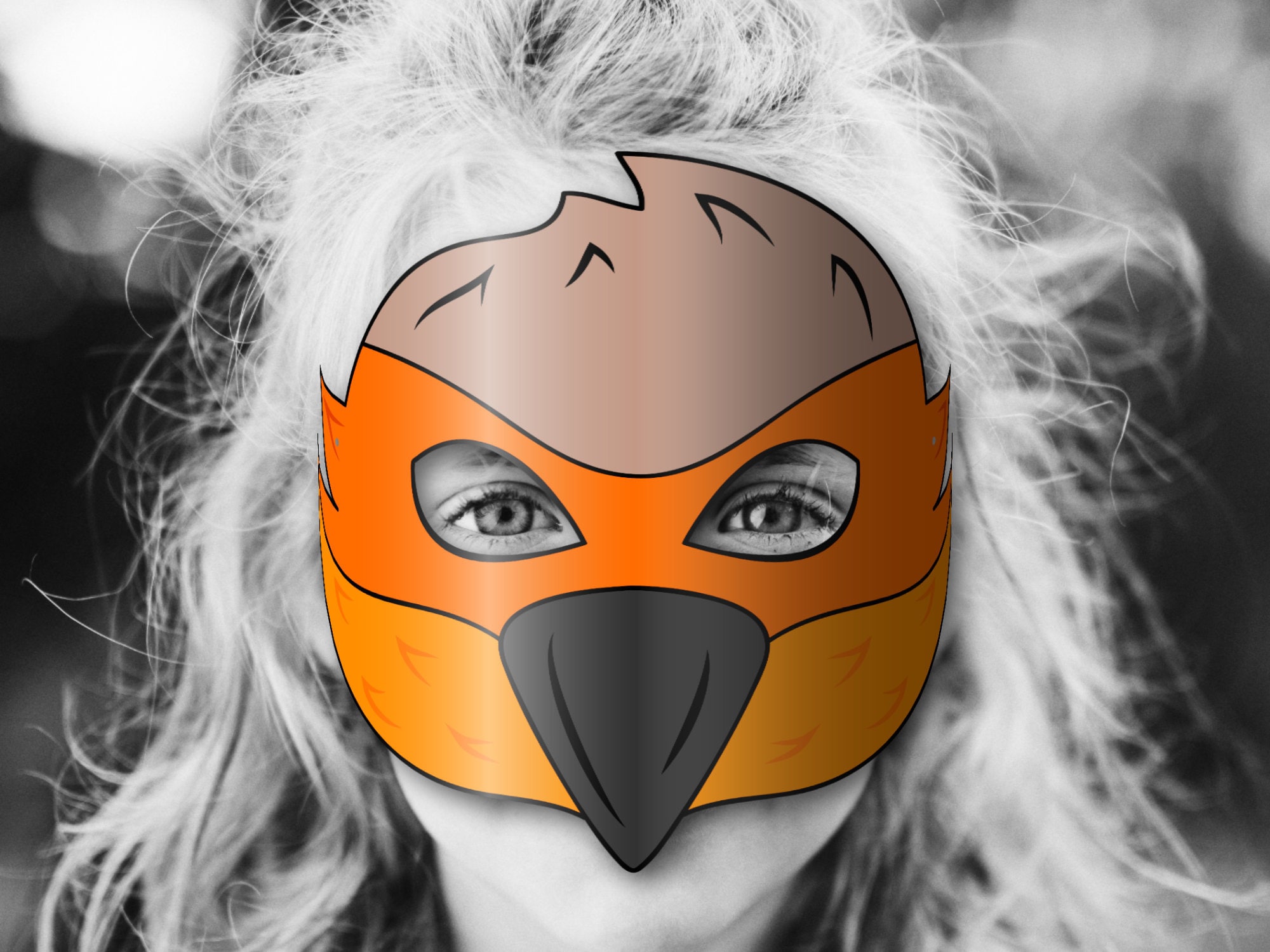 Bird Mask Printable Paper DIY for Kids and Adults. PDF - Etsy Canada