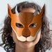 Antelope Mask Printable, Paper DIY for Kids and Adults. PDF Template ...