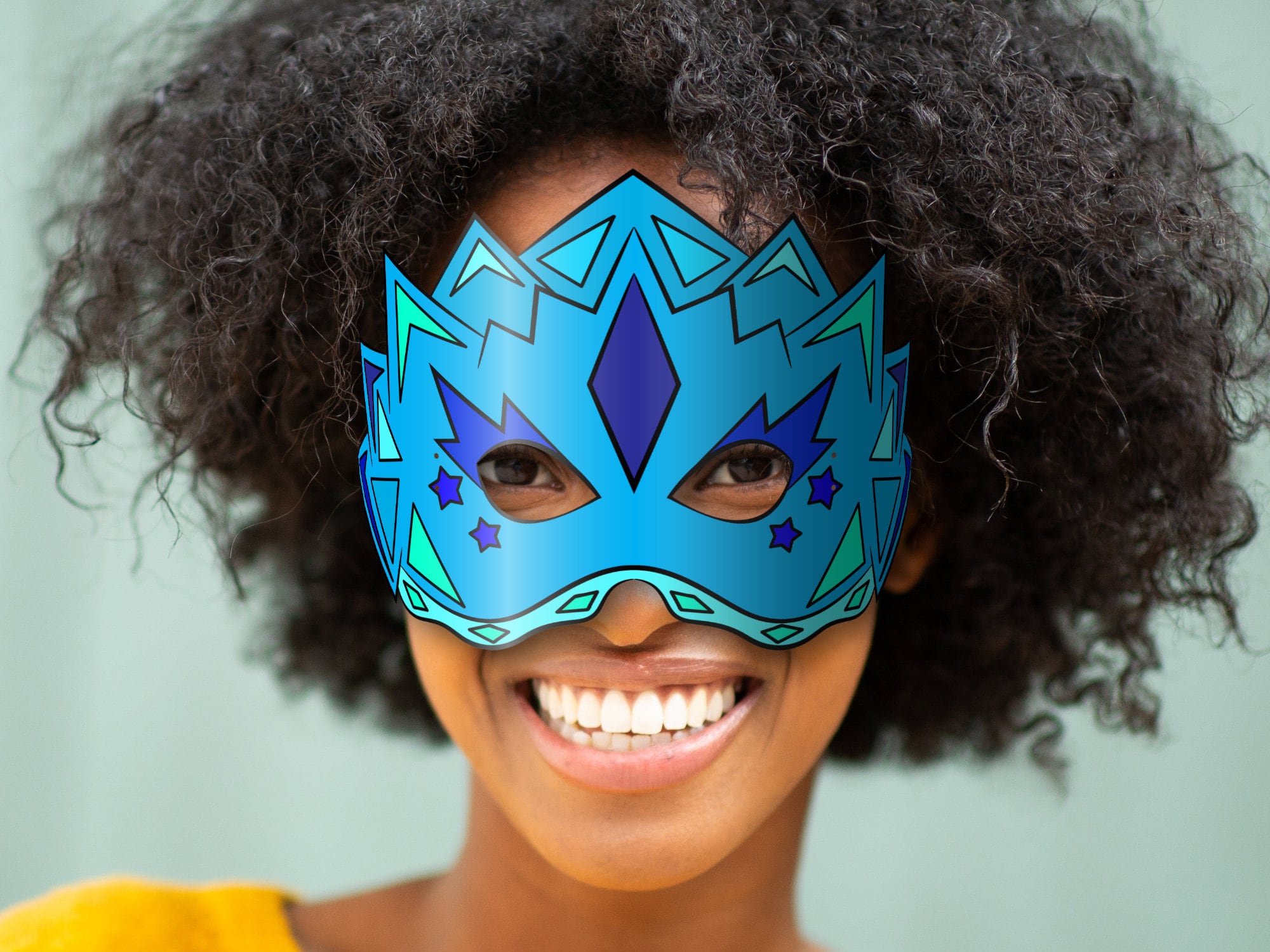 Fairy 3 Mask Printable, Paper DIY for Kids and Adults. PDF Template ...