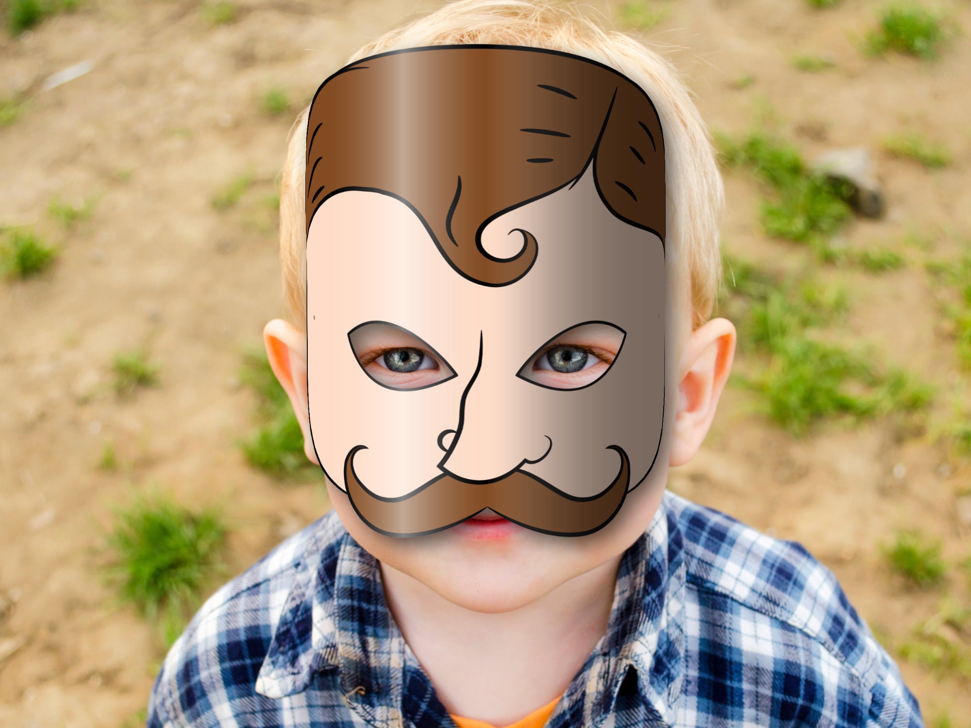 Сircus Athlete Mask Printable Paper DIY for Kids and Adults. - Etsy UK