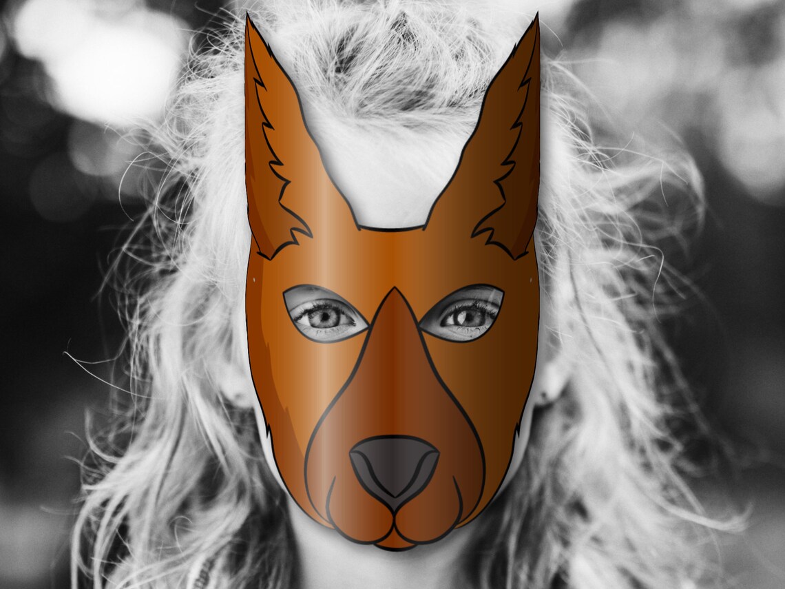 Kangaroo Mask Printable Paper DIY for Kids and Adults. PDF - Etsy