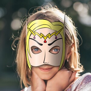 Elf Mask Printable, Paper DIY for Kids and Adults. PDF Template ...