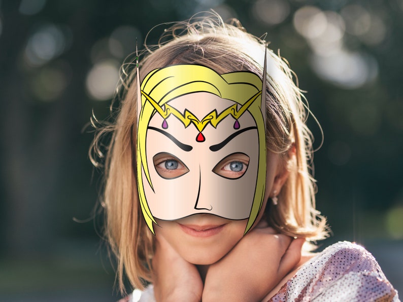 Elf Mask Printable, Paper DIY for Kids and Adults. PDF Template ...