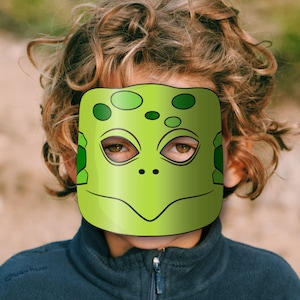 Turtle Mask Printable, Paper DIY for Kids and Adults. PDF Template ...