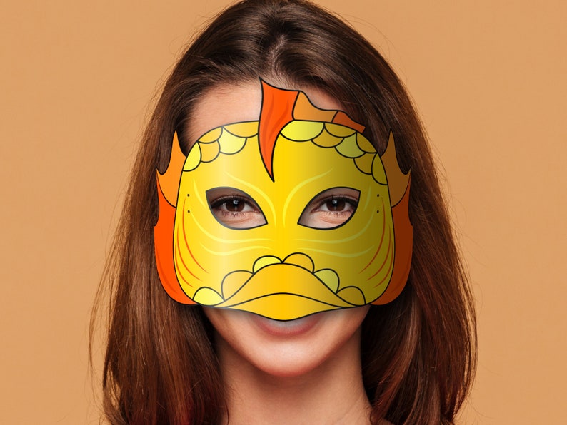 Fish Mask Printable, Paper DIY for Kids and Adults. PDF Template ...