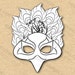 Peacock Masks Printable Color + Coloring, Paper DIY for Kids and Adults ...