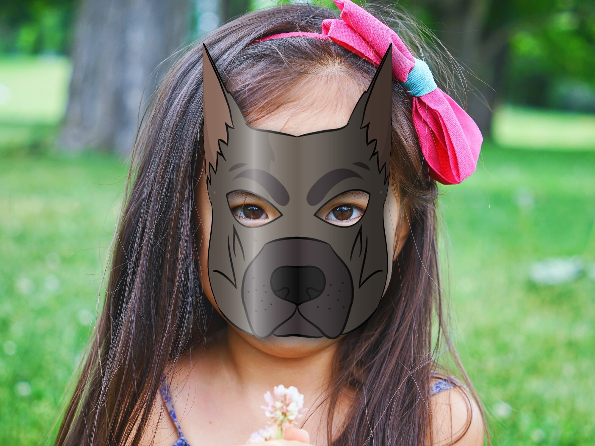 Dog German Shepherd Mask Printable Breed, Paper DIY for Kids and Adults ...
