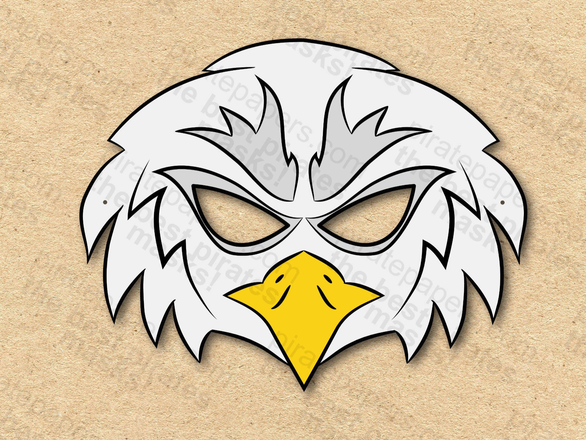 Eagle Mask Printable Paper DIY for Kids and Adults. PDF - Etsy UK