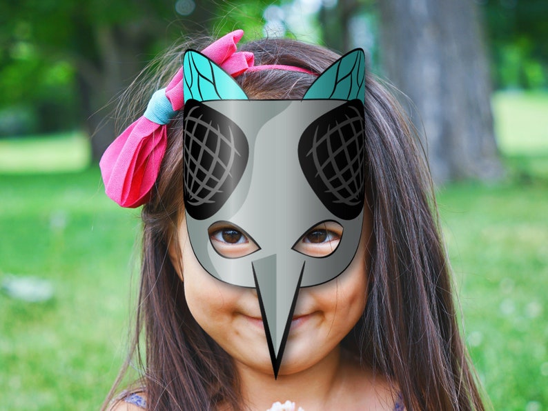 Mosquito Mask Printable, Paper DIY for Kids and Adults. PDF Template ...