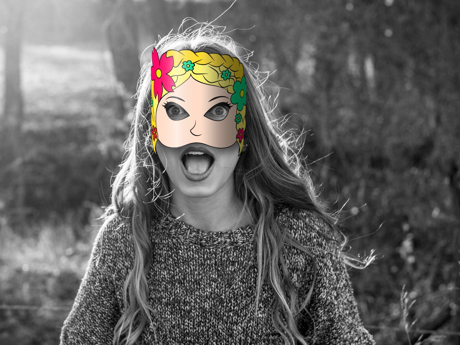 Rapunzel Mask Printable Paper DIY for Kids and Adults. PDF - Etsy