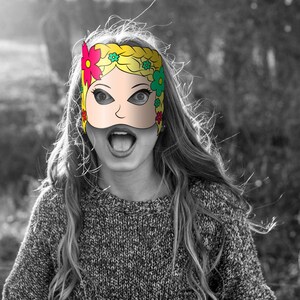 Rapunzel Mask Printable Paper DIY for Kids and Adults. PDF - Etsy